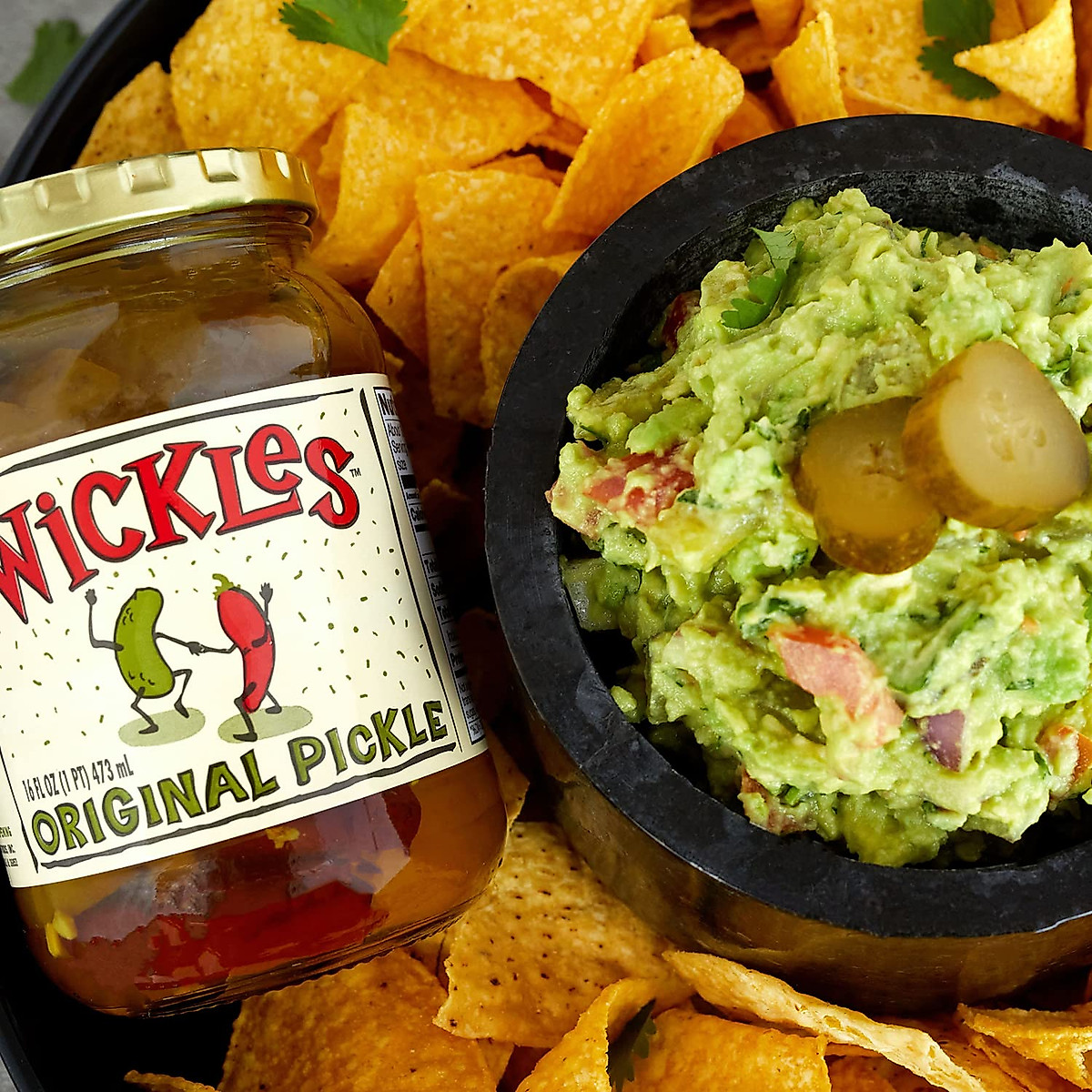 Wickles Pickles Original Pickles (3 Pack) - Spicy Garlic Pickles - Sweet & Hot Pickle Slices - Sweet, Slightly Spicy, Wickedly Delicious (16 oz Each)