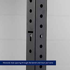 Titan Fitness Flat Foot Power Rack X-3 Series 82-in. H 30-in. D with 4 Weight Plate Holders