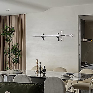 BYTOTU Wall mounted lightsaber rack - black plexiglass - very suitable for displaying magic sword - knife - samurai sword - saber - stick, acrylic display (excluding lightsaber) (black-3P)