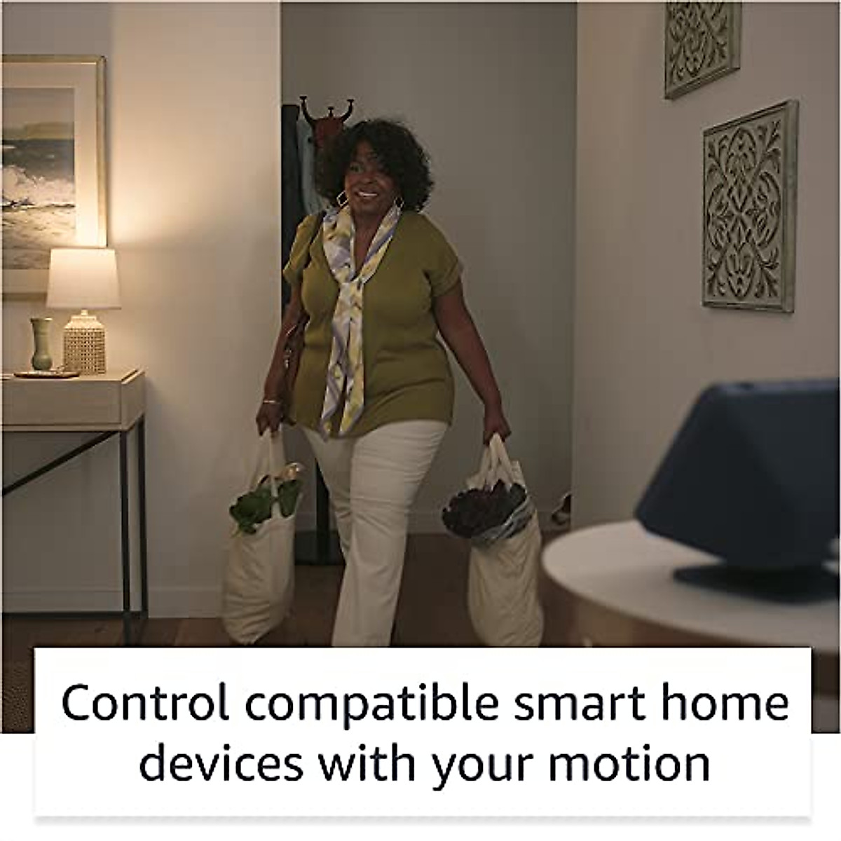 Echo Show 8 (2nd Gen) with Ring Video Doorbell and Ring Stick-Up Cam Battery