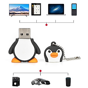 USB 2.0 Flash Drive, Cute and Lovely USB Memory Stick 128GB Plug and Play Lightweight and Compact for Laptop Tablet Computer for Storage and Backup(#1)