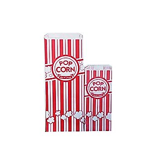 Popcorn Bags - 1oz Popcorn Bag - 2 oz Popcorn Bags - Paper Popcorn Bags - Paper Popcorn Bags, Movie Popcorn Bags - Bolsas de Palomitas - Jumbo Popcorn Bags - Small Popcorn Bags
