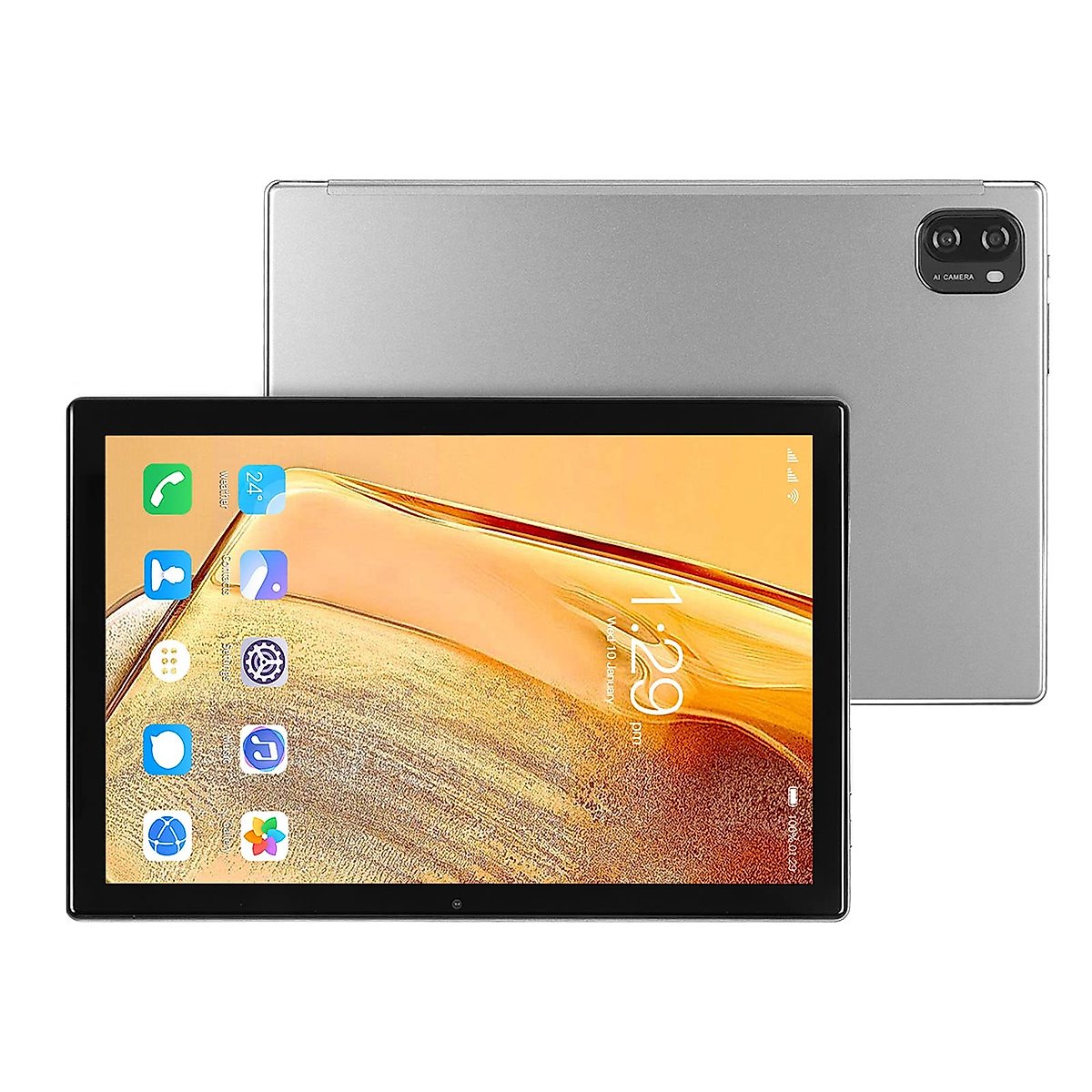 2 in 1 Tablet, 10.1 Inch Android 12 Tablet, Octa Core CPU, 8GB RAM 256GB ROM, FHD Touchscreen, 8+16MP Dual Camera, 2.4/5G WiFi, BT 5.0, 4G Cellular Tablet with Keyboard & Case (Grey)