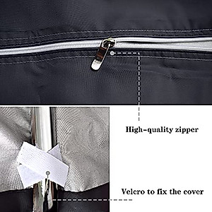 MOLLYAIR Wire Shelf Cover Wire Rack Cover Storage Rack Cover Used to Cover Sundries, Suitable for Rack 36X18X54in Gary