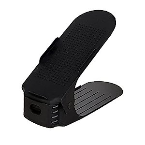 WWDZ Adjustable Shoe Stacker 1 Pcs Shoe Slots Organizer Shoe Slots Space Saver Double Shoe Adjustable Durable Deck Shoe Rack