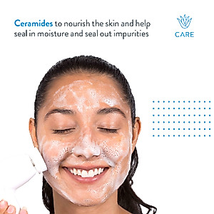 Acne Free Facial Cleansing Brush and Oil-Free Acne Cleanser Acne Treatment Kit with Benzoyl Peroxide 2.5% and Glycolic Acid (1 Brush, 1 Cleanser)