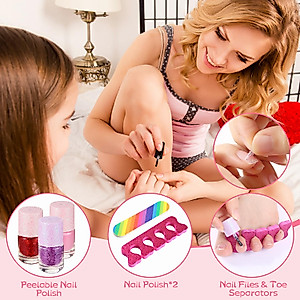 Kids Makeup Kit for Girl, Real Washable Kids Makeup Toy Kit, Little Girls Makeup Toy, Toddler Make up Set & Non-Toxic Cosmetic Set Age 3-12Year Olds Child Birthday Gift