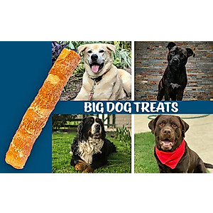 Texas Pet Company Chicken Jerky Dog Treats Soft, Crunchy & Chewy Dog Chicken Jerky for Dogs Wrapped Rawhides, Large Dog Treats, 2 in 1 Healthy Dog Treats for Large Dogs | USA Made Mega Size 1 Ct