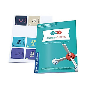 Happy Atoms Magnetic Molecular Modeling Introductory Set | Intro to Atoms, Molecules, Bonding, Chemistry | Create 508 Molecules | 73 Activities | Plus Free Educational App for iOS, Android