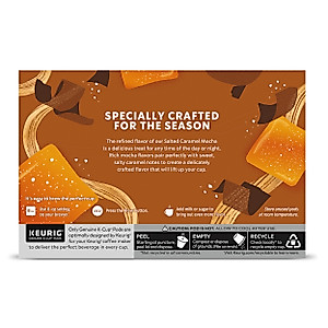 Starbucks K-Cup Coffee Pods—Salted Caramel Mocha Flavored Coffee—100% Arabica—Naturally Flavored—6 boxes (60 pods total)