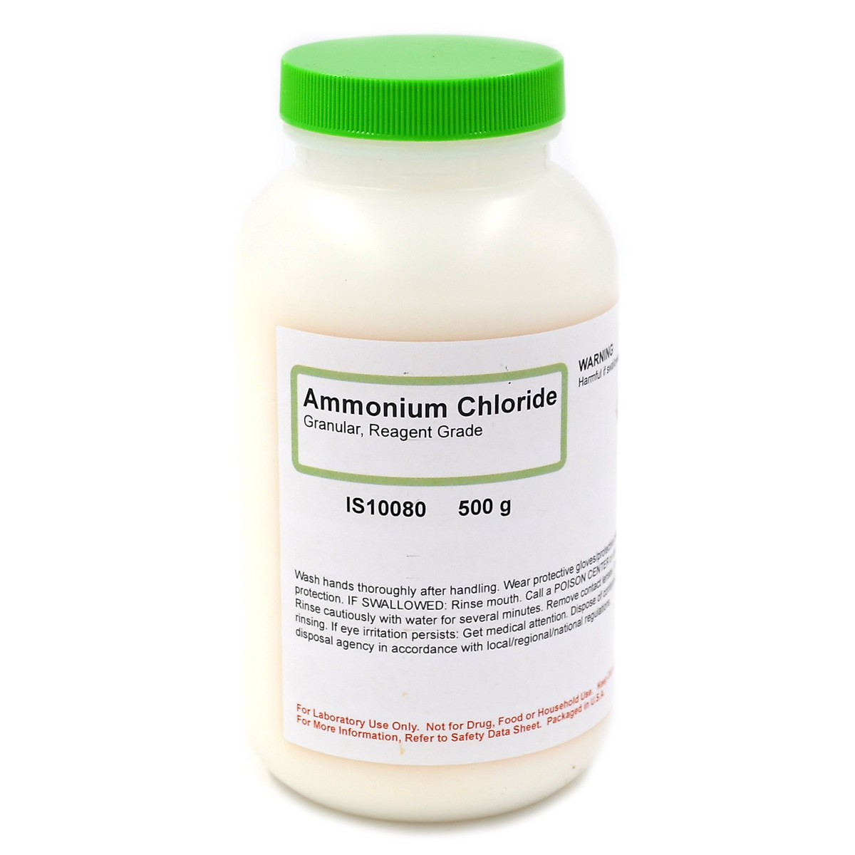 ALDON Innovating Science Ammonium Chloride, Granular, 500g - Reagent Grade - Excellent for Chemistry or Biochemistry Experiments - The Curated Chemical Collection