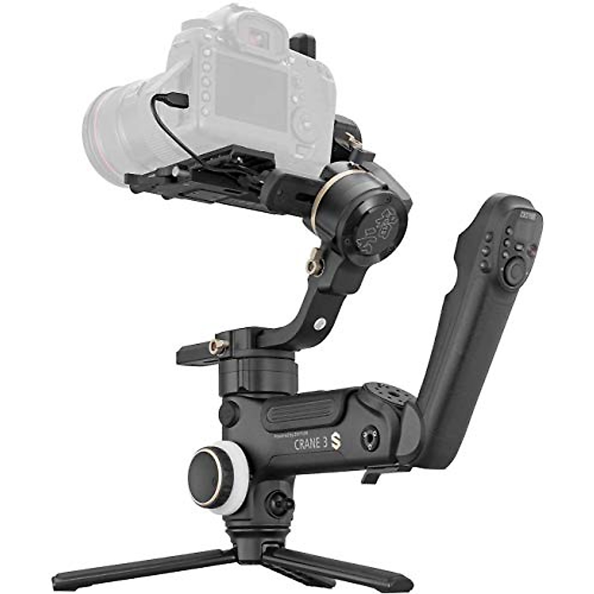 ZHIYUN Crane 3S Camera Stabilizer [Official], Handheld 3-Axis Gimbal Stabilizer for DSLR Cinema Cameras and Camcorder