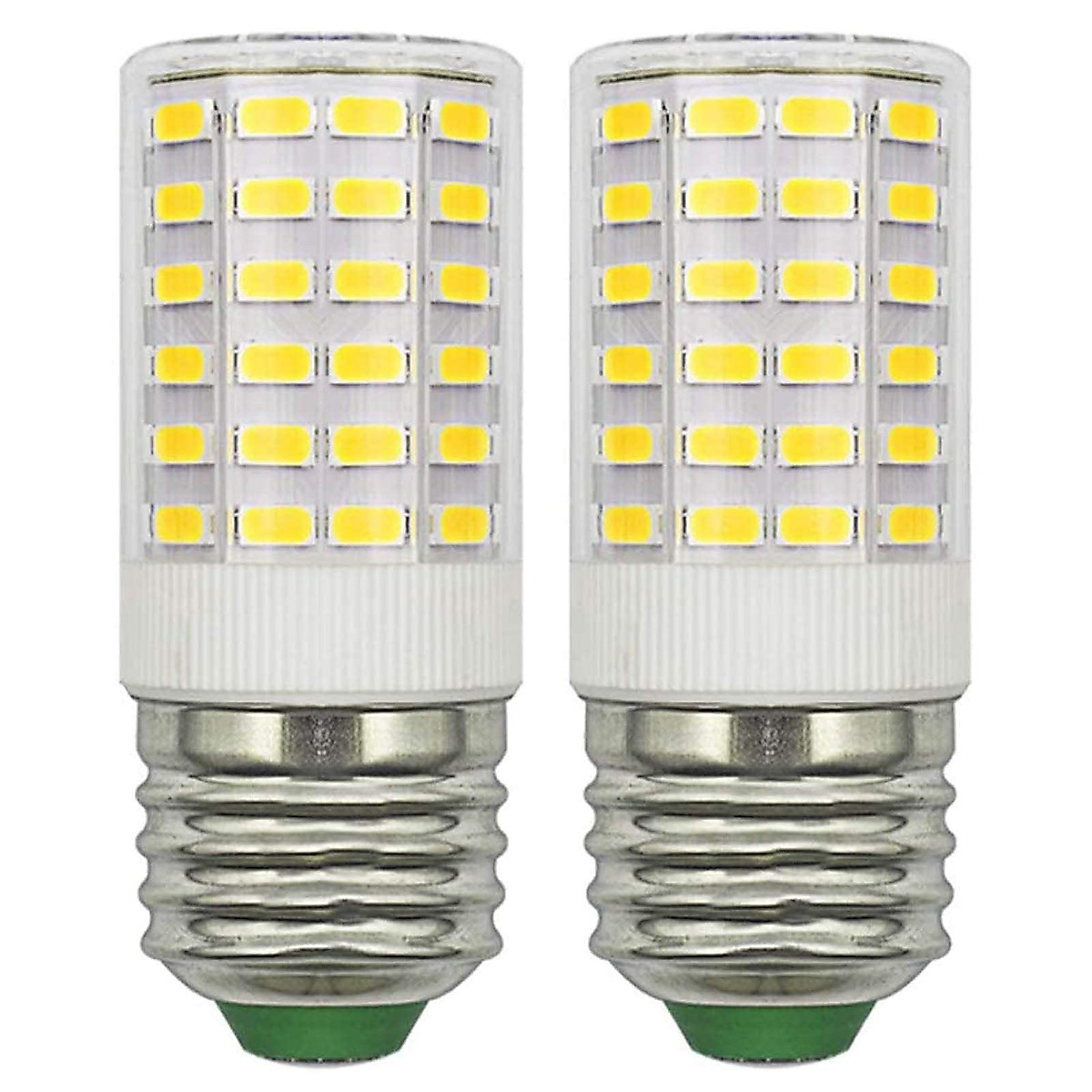 ZHENMING Refrigerator Light Bulb 7W LED E26 100 watt Equivalent E26 Edison Bulb Cool White 6500K Super Bright No Strobe Corn Lamp Non-Dimmable E26 Medium Base, Pack of 2