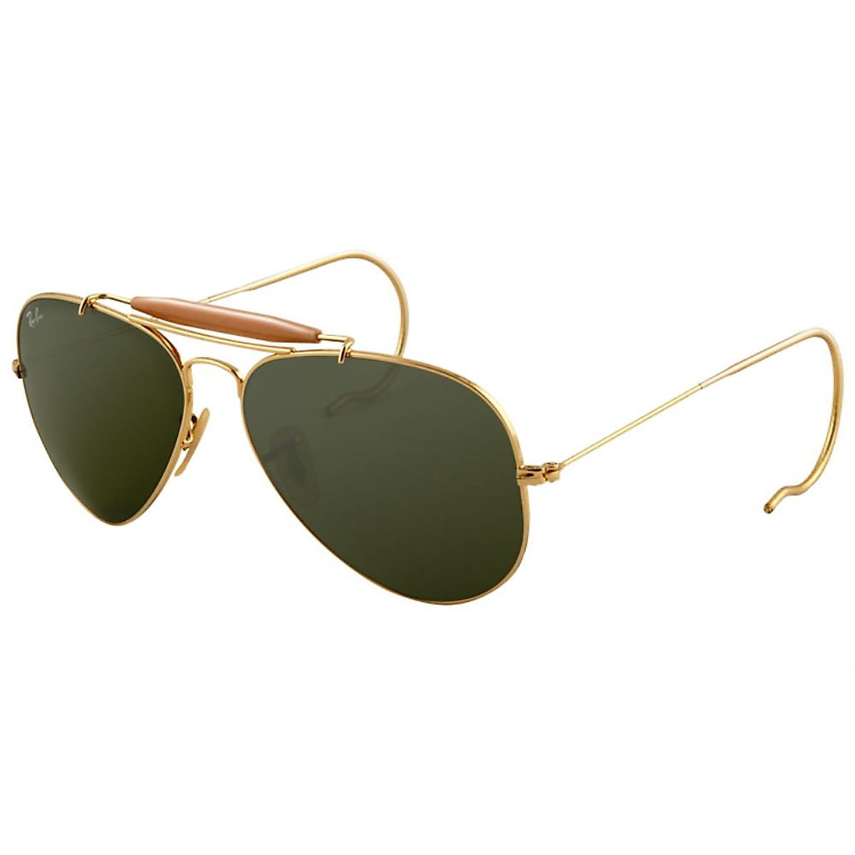 Ray-Ban Outdoorsman 3030 Aviator Sunglasses with Wire Wrap Ears