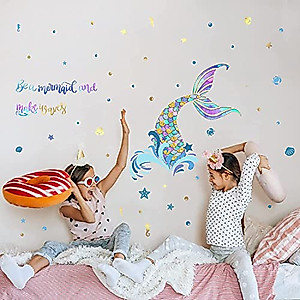 Buer Homie Wall Decals, Baby Nursery Girls Quotes Stickers, Mermaid Tail Pattern