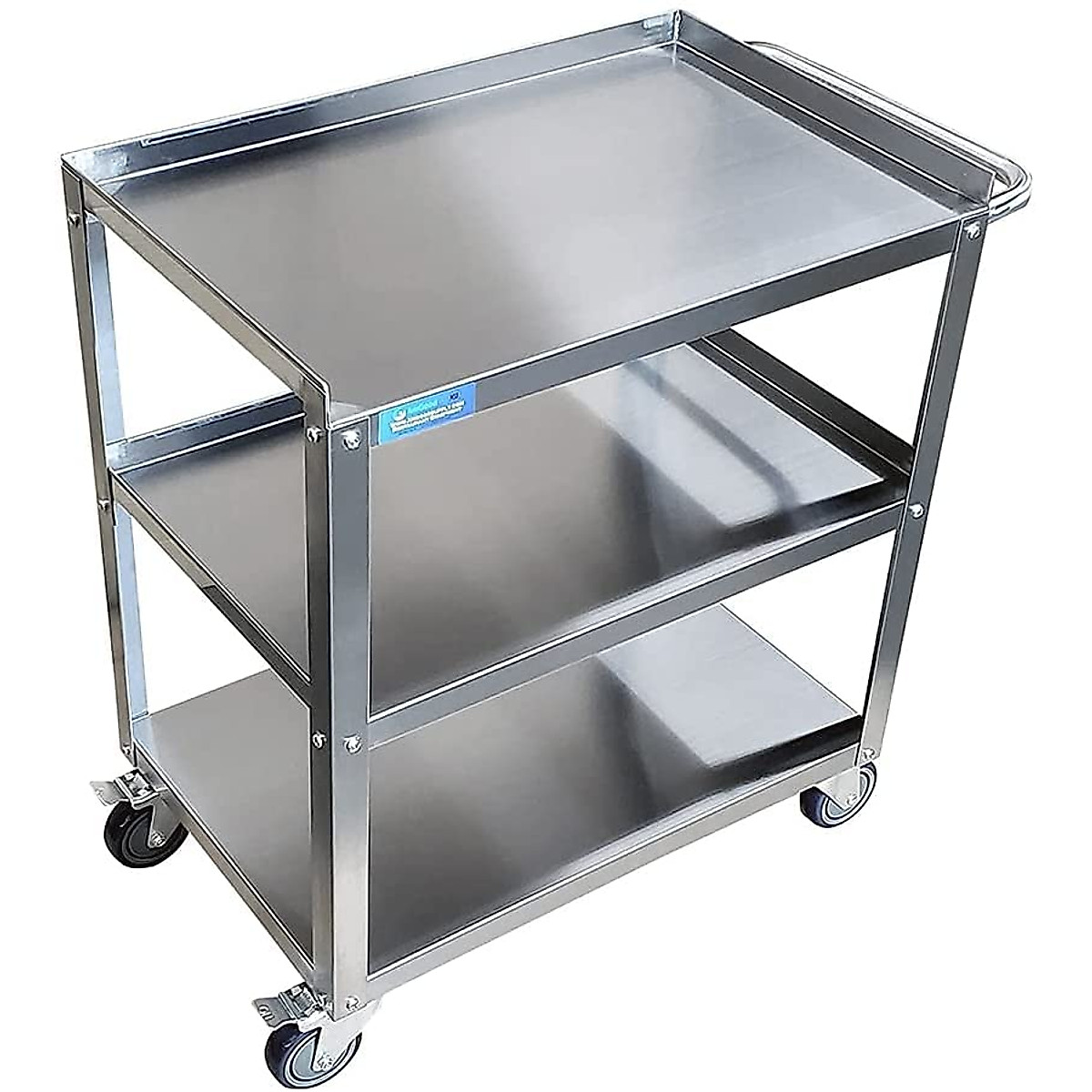 Commercial Stainless Steel 3 Shelf Utility Kitchen Metal Cart 24"X15"X33"