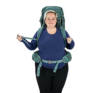 Osprey Viva 65L Women's Backpacking Backpack, Succulent Green, One Size, Extended Fit