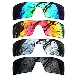 ToughAsNails Set of 4 Polarized Replacement Lenses for Oakley Oil Rig Pack-BSFE2