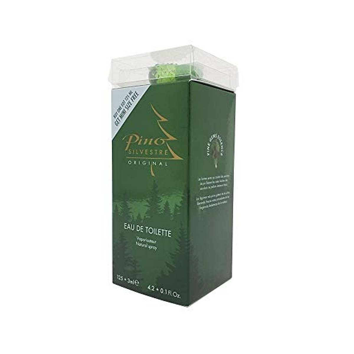 PINO SILVESTRE by Pino Silvestre Eau De Toilette Spray with free .1 oz Travel size Mini 4.2 oz Men