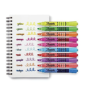 Sharpie Ink Indicator Tank Highlighters, Chisel Tip, Assorted Fluorescent, 4 Count (2021244)