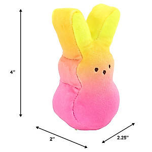 Animal Adventure | Peeps | 4” Collectible Palm Pet Bunny Plush | Pink Yellow Ombre