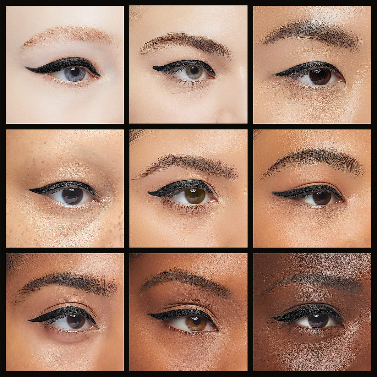 Palladio Retractable Waterproof Eyeliner, Richly Pigmented Color and Creamy, Slip Twist Up Pencil Eye Liner, Smudge Proof Long Lasting Application, All Day Wear, No Sharpener Required, Pure Black