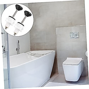 Angoily 6 Pcs Water Tank Fixing Screw Toilet Cover Seat Metal Washers Stainless Steel Washers Toilet Seats Hinges Washers Heavy Duty Toilet Bolts Toilet Seats Screws Stainless Steel Hinge