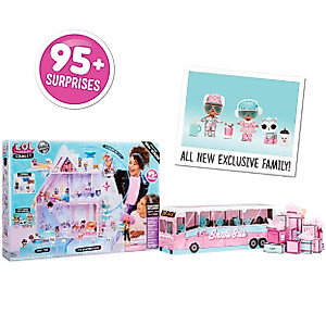 L.O.L. Surprise! Winter Disco Chalet Wooden Doll House with Exclusive Family & 95+ Surprises, Multicolor