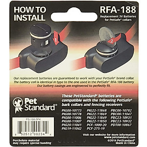 PetSafe Compatible RFA-188 Replacement Batteries (5-Pack)