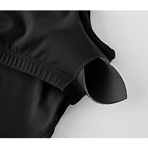 Women’s Longline Sports Bra Wirefree Padded Medium Support Yoga Bras Gym Running Workout Tank Tops (Black, Small)