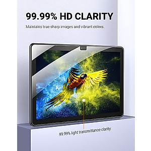 MoKo 2 Pack Sreen Protector for All-New Fire HD 10 & Fire HD 10 Plus - 10.1" (13th/11th Generation - 2023/2021 Release), Tempered Glass for Fire HD 10 Screen Protector, 9H Hardness, Glass