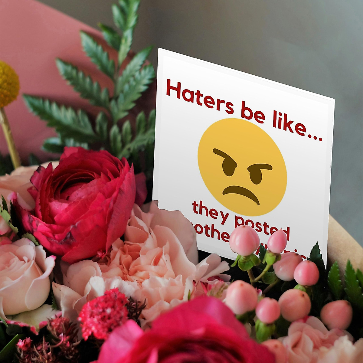 3dRose Greeting Card - Cute emoji Face with Funny Text about gym Mary Aikeen- Gym Quotes
