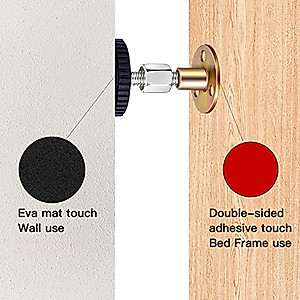 Hazena Headboard-Stoppers for-Wall-Anti-Shake-Tool - Protect The Wall from Banging,Easy Install,4 PCS Adjustable Stabilizer is Applicable for Bed,Sofa,Table etc (1.1-2.5in)