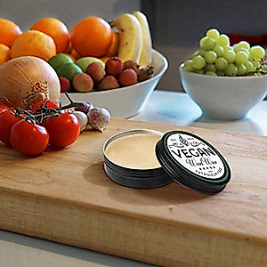 Wood Cutting Board & Butcher Block Conditioner & Finishing Wax | 100% Natural Food Grade & Food Safe | No Beeswax & No Mineral Oil | 100% Plant-Based & Certified Vegan