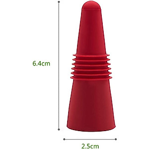 Wine Stoppers for Wine Bottles, Silicone Reusable Wine, Champagne & Beverage Bottle Stopper with Grip Top. Keeps Wine fresh, Reusable Wine Cork - Great for Weddings & Events. (Variety)