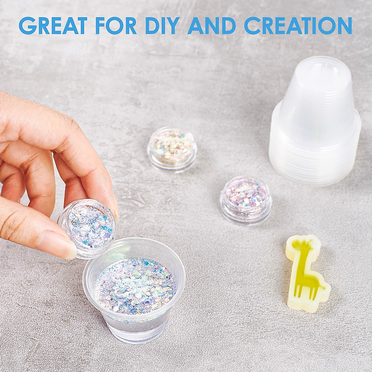 1000 Pack Disposable Medicine Cups (1 oz), Medical Plastic Measuring Cups For Medical Purposes, or Mixing and Measuring Resin, Epoxy, DIY Arts & Crafts, Paint, Cooking