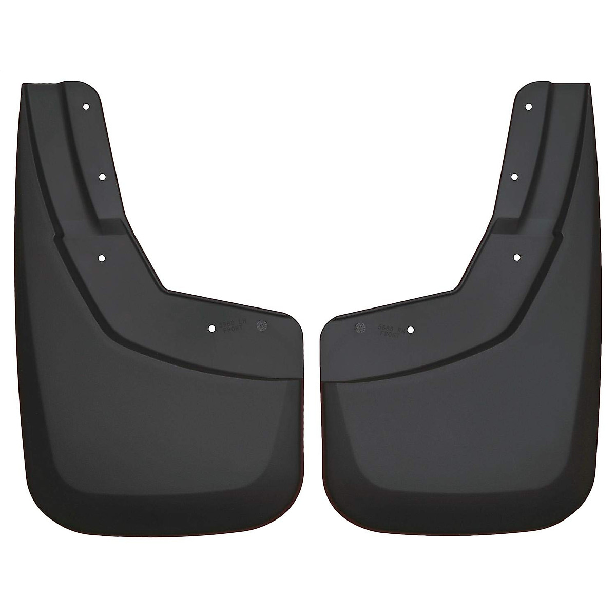 Husky Liners Mud Guards | Rear Mud Guards - Black | 57721 | Fits 2004-2012 Chevrolet Colorado/GMC Canyon w/ Small Flares 2 Pcs