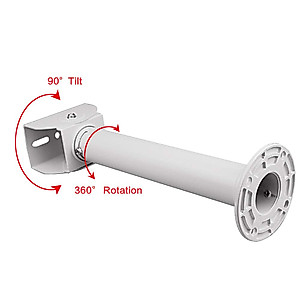 compcctv CCTV Security Camera Mount Bracket, Adjustable Universal Camera Wall Mounting Bracket for CCTV Security Camera/I Mount/Dome Camera/IP Camera/11.8in