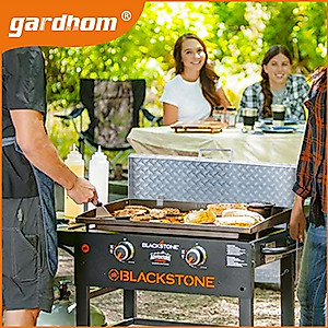 Griddle Cover 28Inch, gardhom Aluminum Hard Top Lid with Handle Outdoor BBQ Hood Lightweight Durable for 28” Blackstone Grill Cover