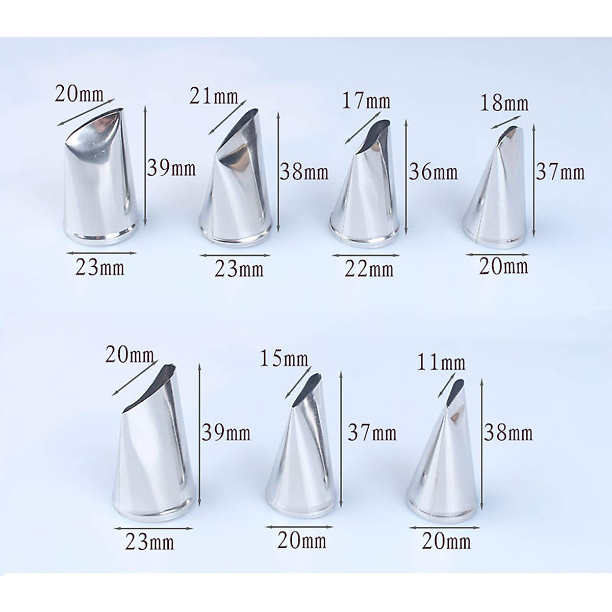 Cake Decorating Tool Kit, 7pcs Stainless Steel Icing Piping Nozzle Tips, 4pcs Cake Flower Nail and 1 Flower Lifters for Cake Fondant Cupcake