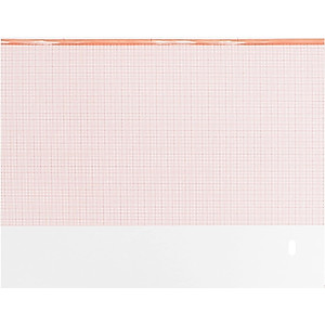 ECG Paper Depot ECG Recording Paper, Red Grid Thermal Paper, 8.27 in x 138 ft, 200 Count, Compatible with The Schiller at-2, (1 Pack)