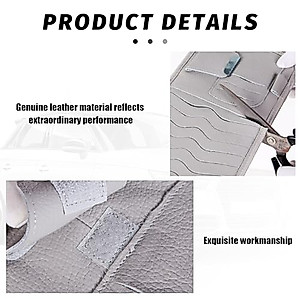 UGSHY 1 PC Leather Car CD Holder, Universal Sun Visor Organizer for Cars, Sun Visor Organizer Pocket with CD Disc Card Package Glasses Storage (Black)