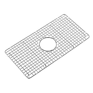CIPOTAL 24.1 in. x 12.5 in. Centre Drain Sink Protector with Supersoft Silicone Feet in 304 Grade Stainless Steel