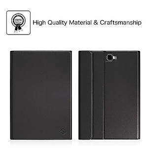 Fintie Keyboard Case for Samsung Galaxy Tab A 10.1(2016 NO S Pen Version),Slim Lightweight Stand Cover w/Magnetically Detachable Wireless Bluetooth Keyboard, Black