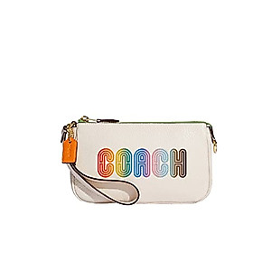 COACH Nolita 19 Rainbow Leather Clutch Purse - #CA438