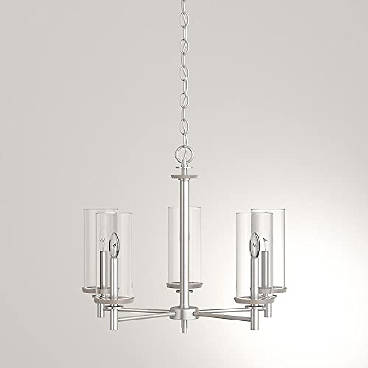 Hampton Bay 5-Light Brushed Nickel Finish Interior Chandelier