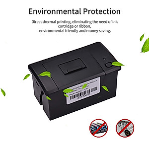 HUIOP Thermal Receipt Printer,Embedded Thermal Receipt Printer 58MM Mini Printing Module Low Noise with USB/RS232/TTL Serial Port Support ESC/POS Commands for Weighing Apparatus Cash Register