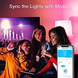 DAYBETTER 2 Pack Smart Light Bulbs, Smart Bulbs That Compatible with Alexa & Google Assistant, RGBCW Led Color Changing Light Bulbs, Dimmable A19 E26 Multicolor Led Light Bulbs, No Hub Required