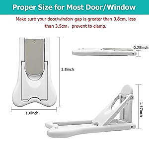 Fangze Sliding Glass Door Child Lock - 6 Pack Baby Safety Slide Window Locks for Kids Proof Patio Closet Doors No Drilling Tools Needed