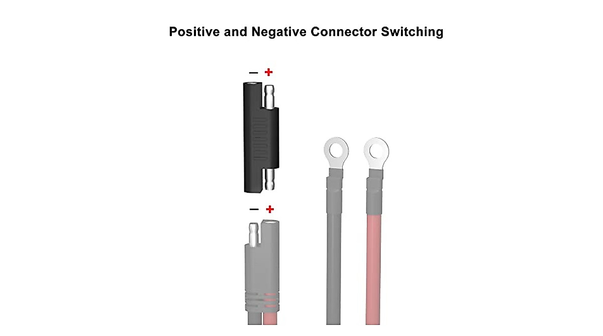 iMESTOU SAE to SAE Polarity Reverse Adapter Connectors SAE Quick ...